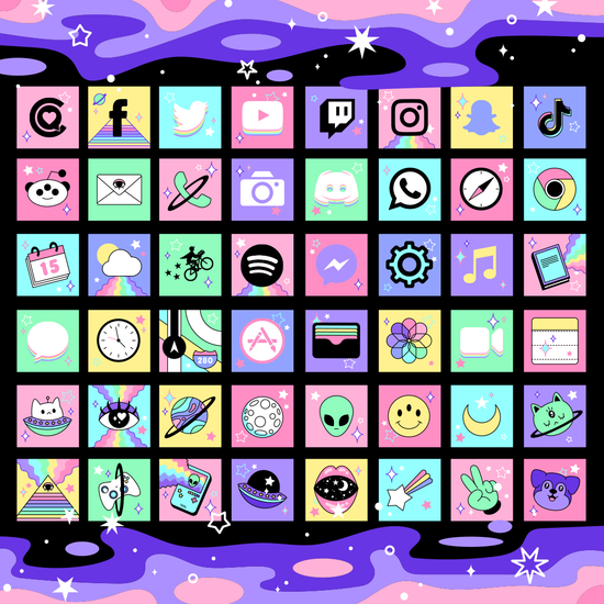 Cupquake X LaurenZSide iOS Icon & Widget Pack (Digital Download ...