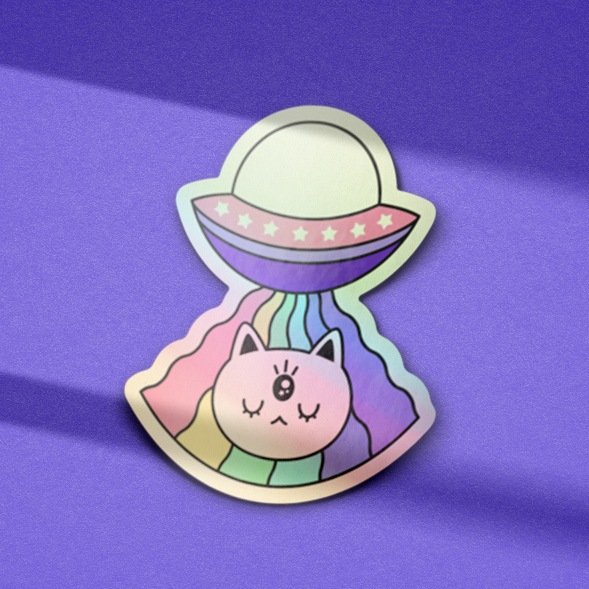 Holographic UFO Sticker (Cupquake x LaurenZSide) – iHasCupquake