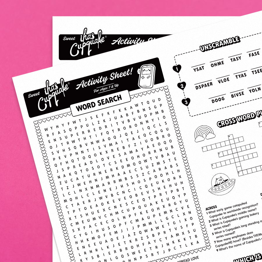 Activity Sheet! (Digital Download) – iHasCupquake